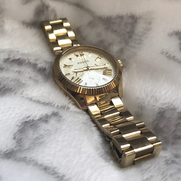 Fossil | Accessories | Authentic Womens Gold Fossil Watch | Poshmark